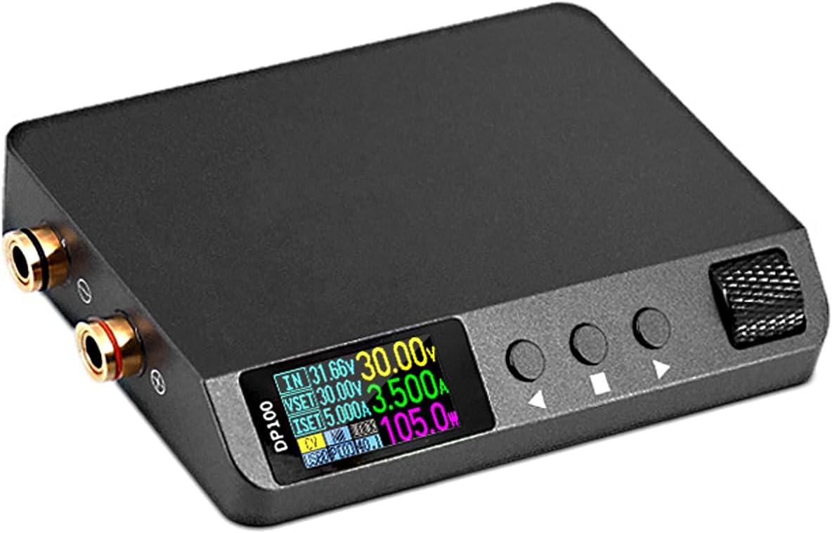 Amazon.co.jp: 超小型デジタル直流安定化電源 DP100 実験用電子機器 ミニデジタルDC電源 電圧調整可能 0~30V, 0~5A, 0.01V, 0.001A DC電源 10 ...