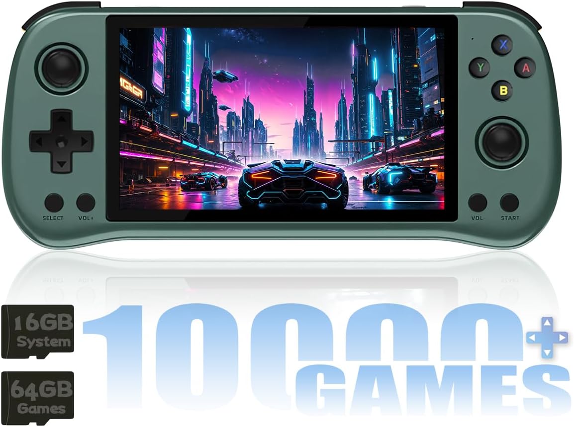 Amazon.com: X55 Handheld Game Console 5.5-inch RK3566 5GWF BT System ...