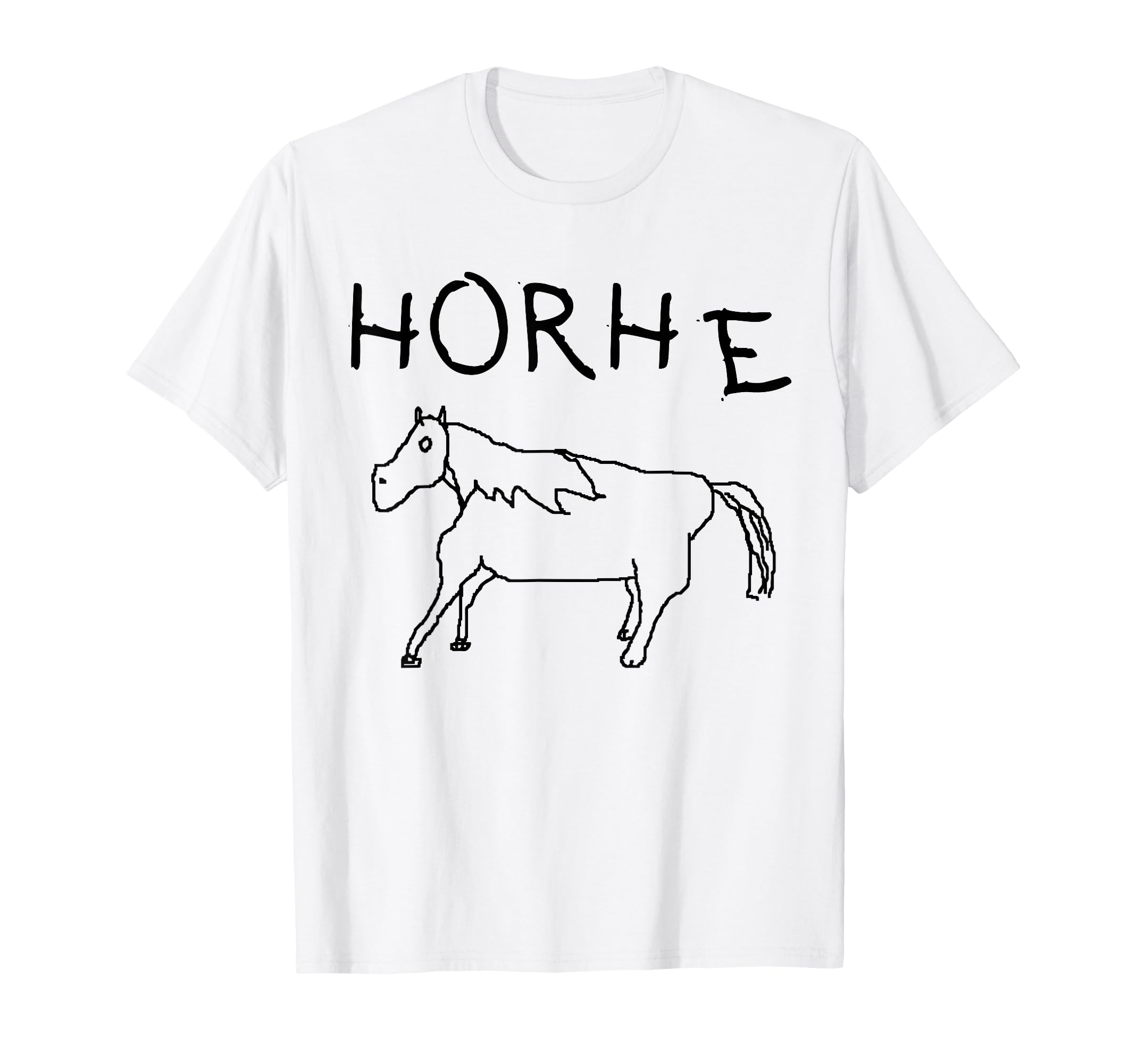 Amazon.com: Horhe Terrible Cringe Horse Graphic Weird Absurd Joke Gen Z T-Shirt : Clothing ...