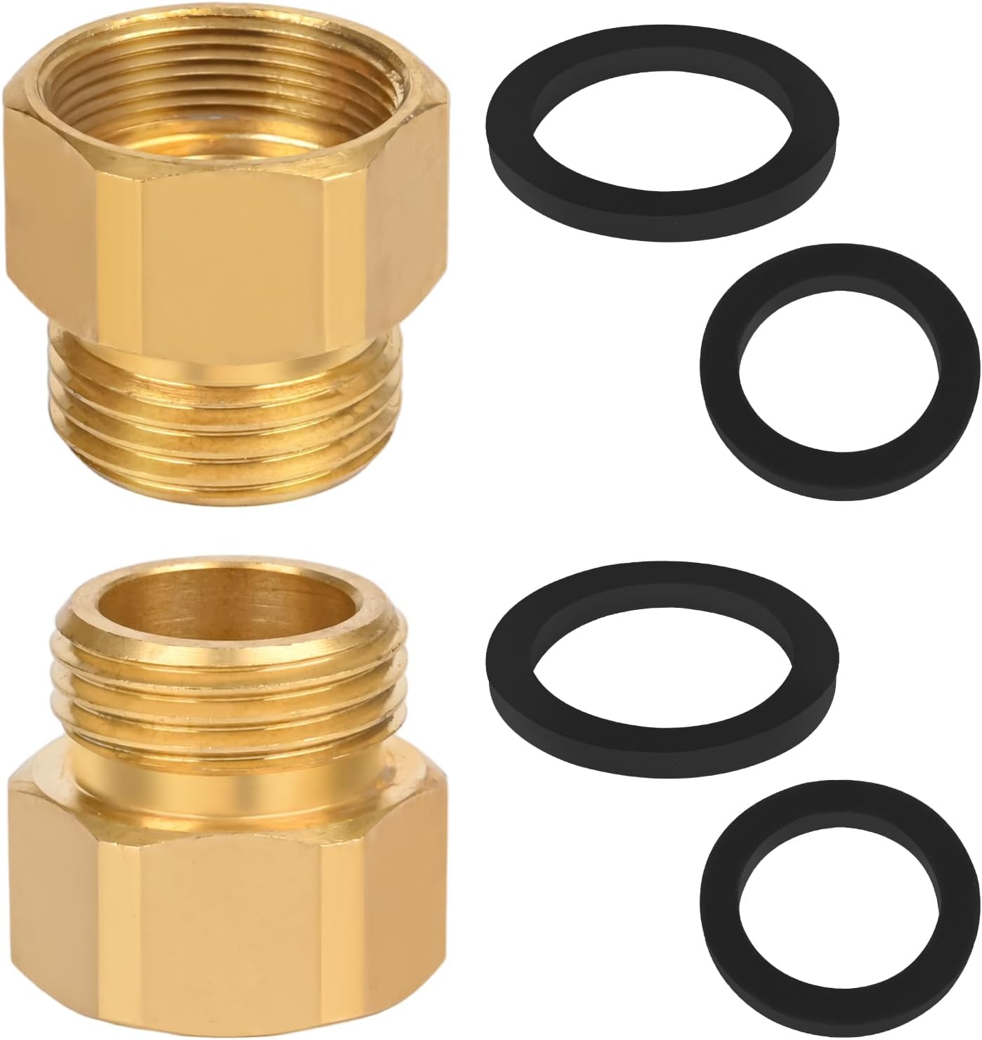 Amazon.com: Zookpr 2 Pcs Hose Bib Adapter with Washers to 3/4 GHT Male ...