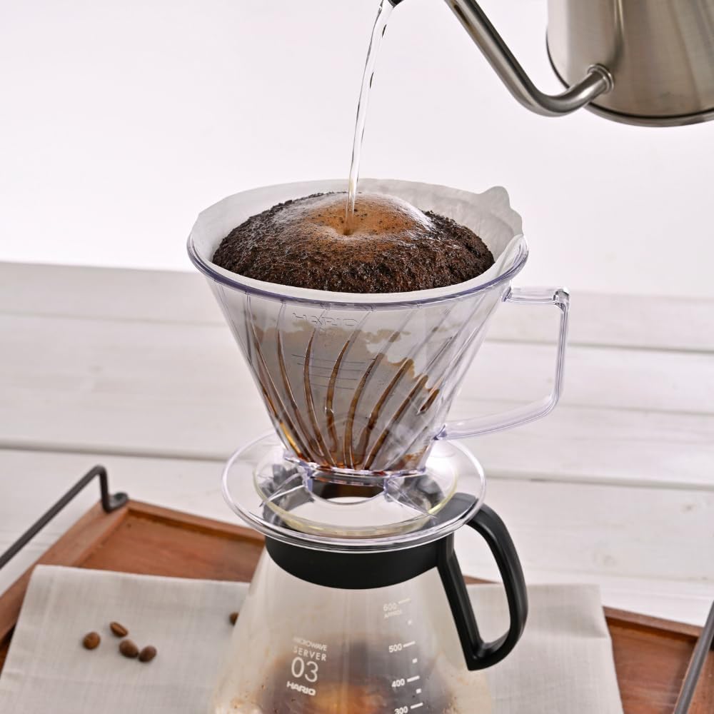 HARIO PED-03-T Pegasus Dripper 03, Clear, 4-7 Cups, Coffee, Hand Drip ...
