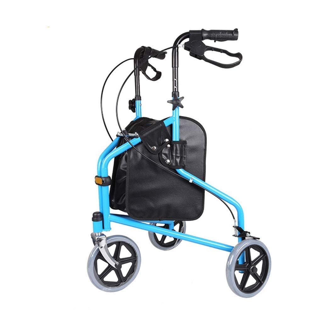 Buy Folding Three-wheeled Walker Adjustable Height With Handle Brake ...