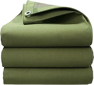 Amazon.com: FIDSEJEONA Tarp Canvas 4x7ft, Tarpaulin Thicken, Tarpaulins ...