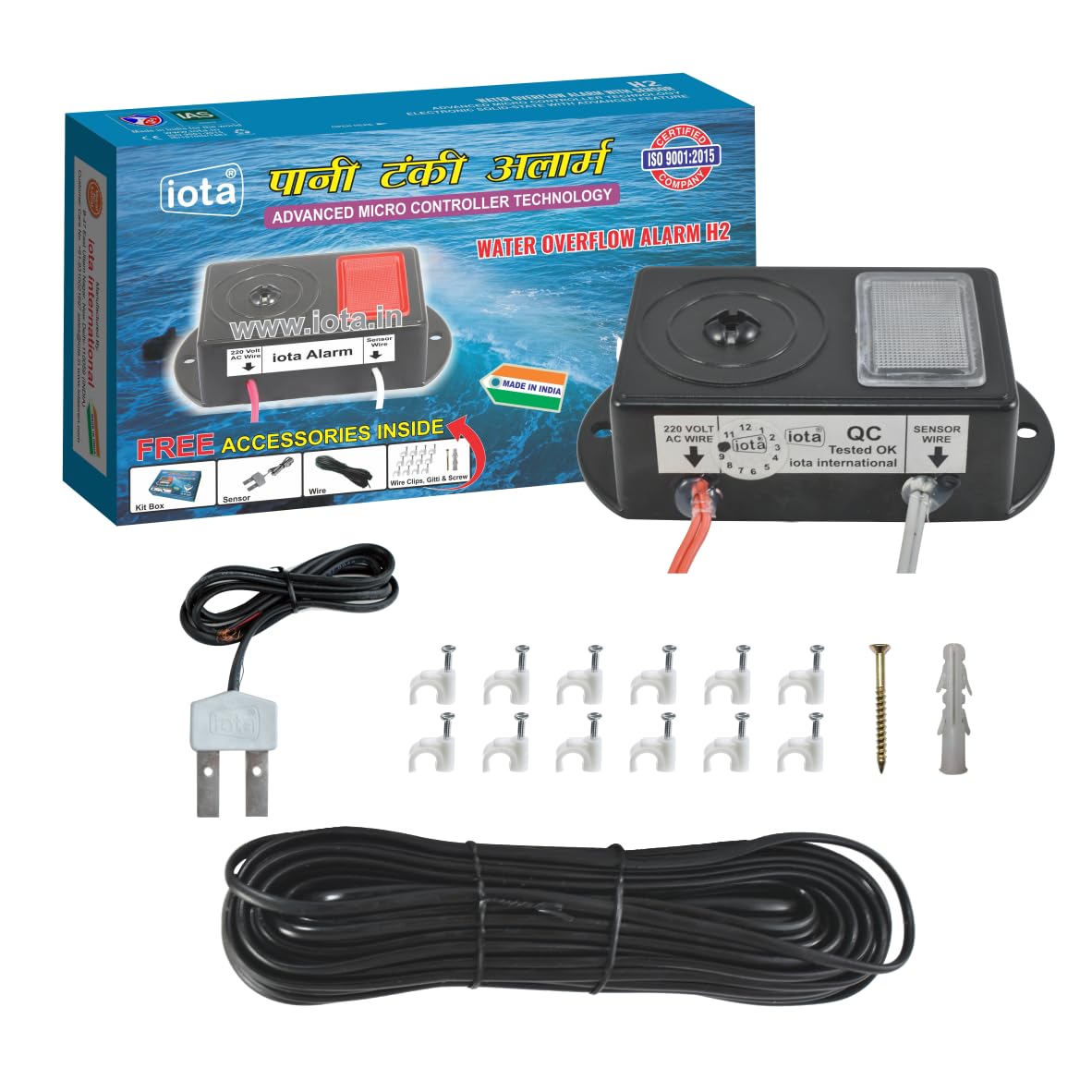 iota Water Tank Overflow Alarm with Complete Installation H2- KIT Water ...