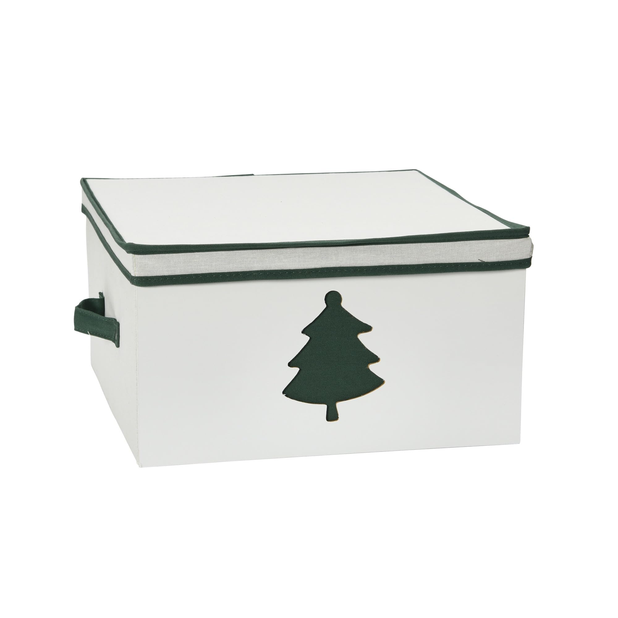 Amazon.com: Household Essentials, Green Tree Holiday Storage Box, Large ...