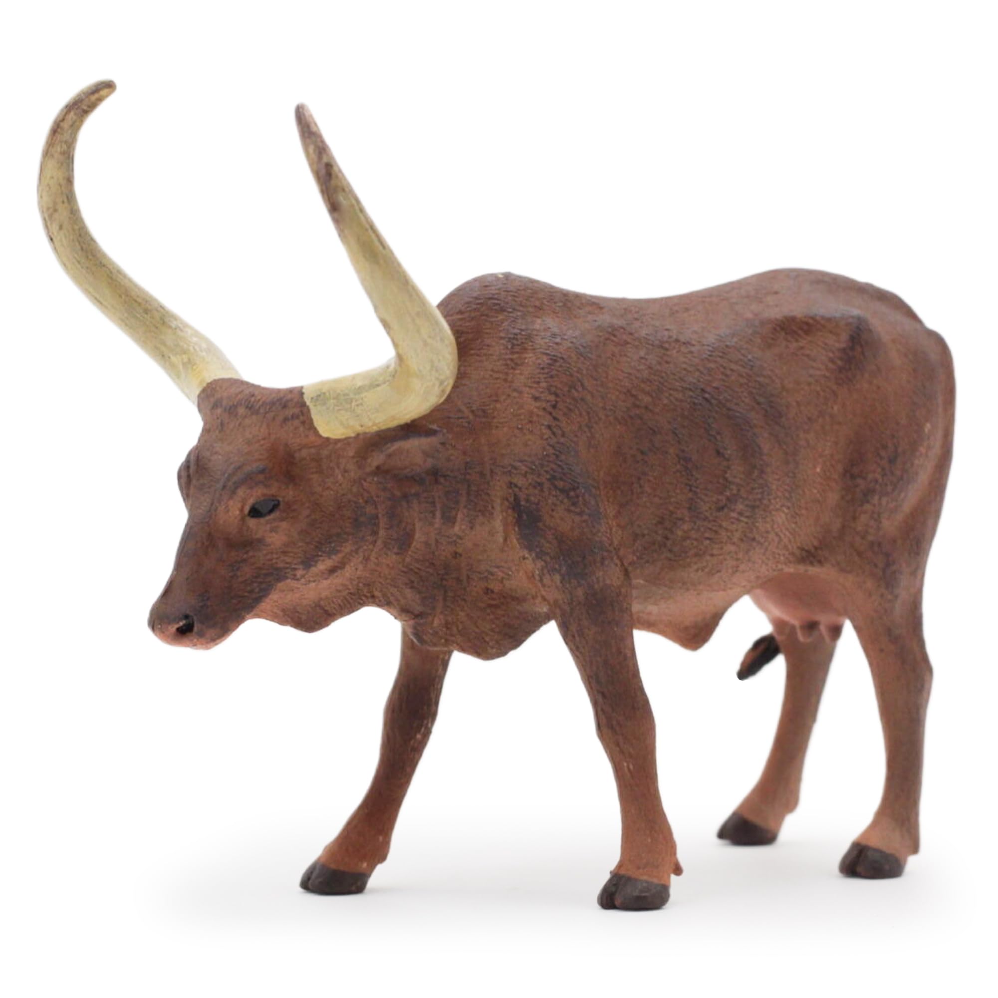 Amazon.com: Gemini&Genius Cow Toy for Kids, Longhorn Cow Farm Animal ...