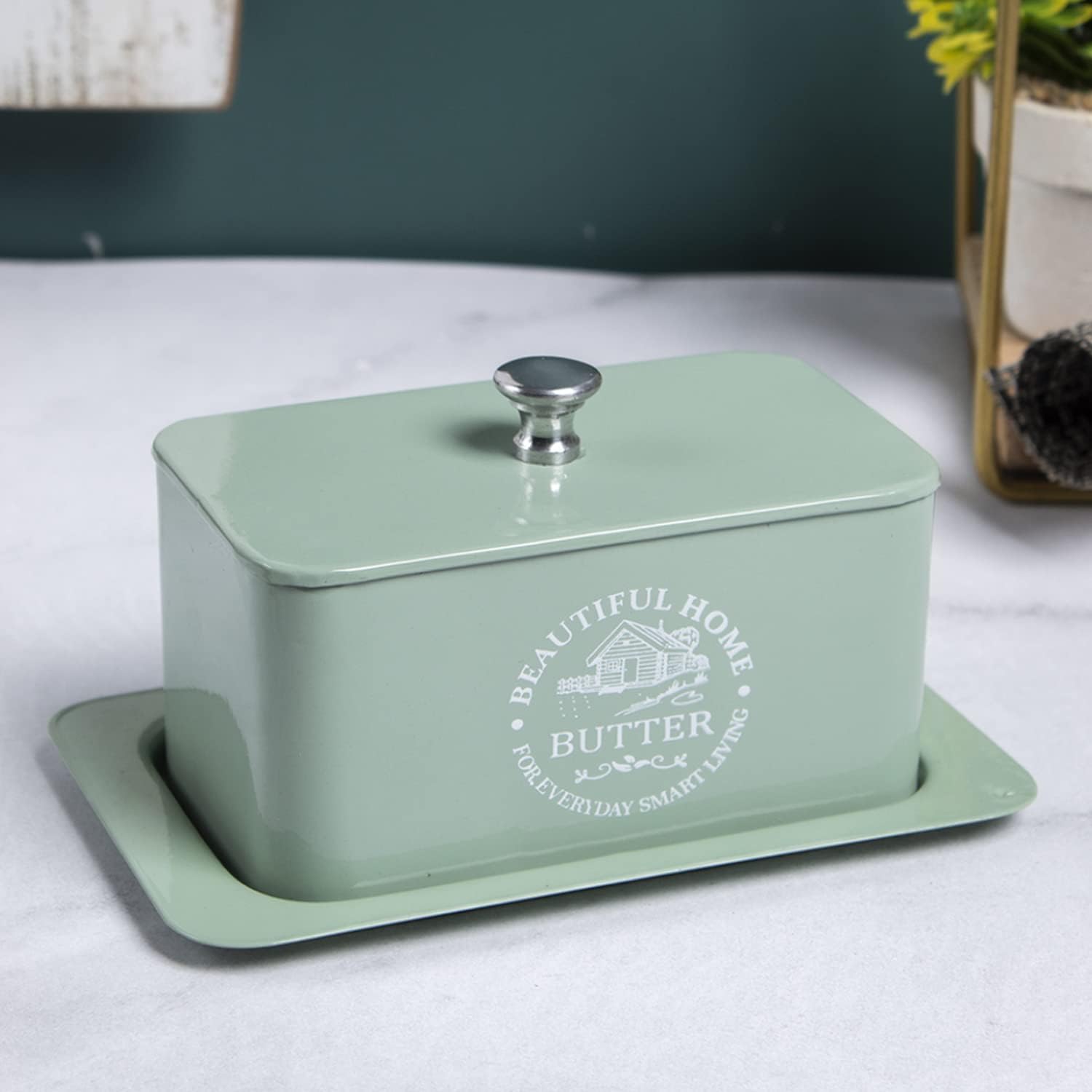 Buy True Decor Steel Butter Box for Fridge Butter Tray with Lid Butter ...