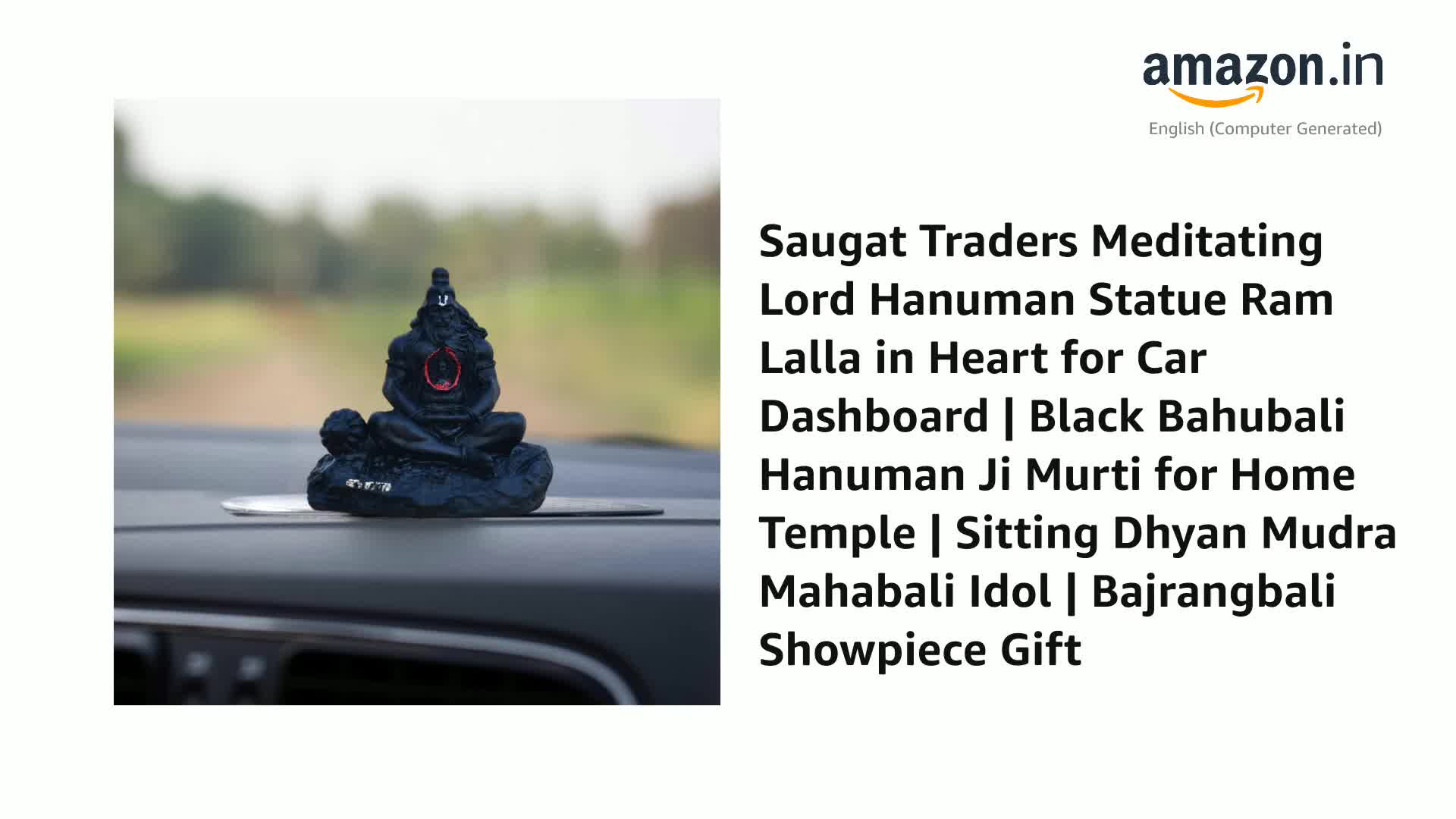 Watch Saugat Traders Meditating Lord Hanuman Statue Ram Lalla in Heart ...