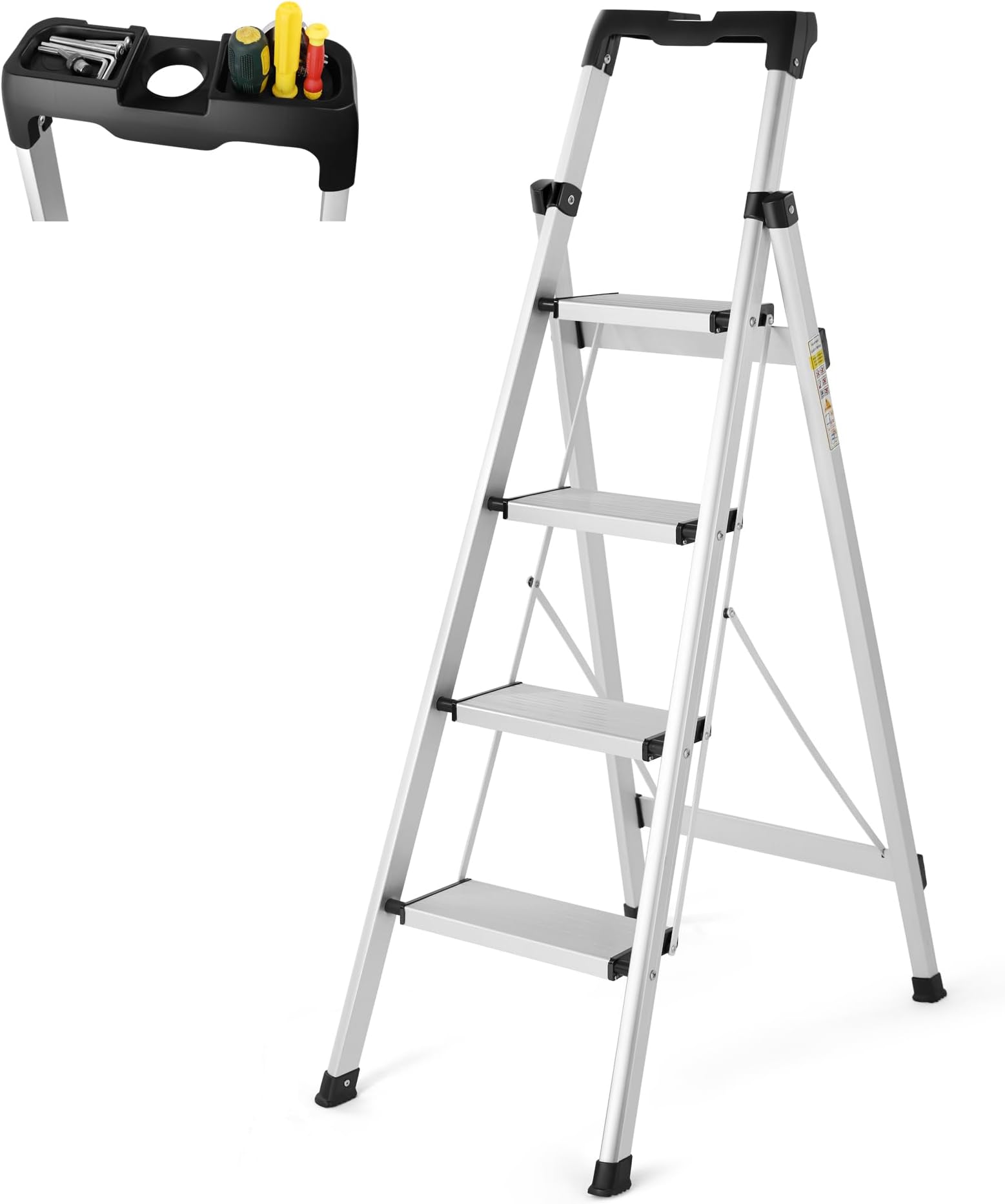 Giantex Aluminum Work Platform, Folding Work Bench with Non-Slip Mats ...