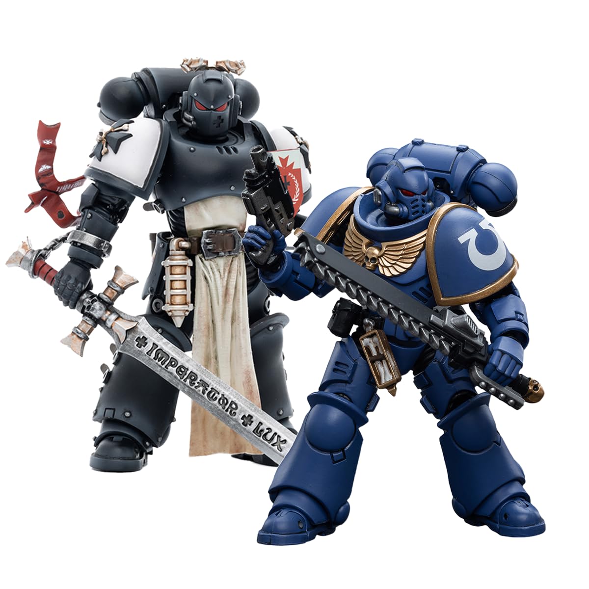 Amazon.com: JOYTOY Warhammer 40,000 1/18 Action Figure Black Templars ...