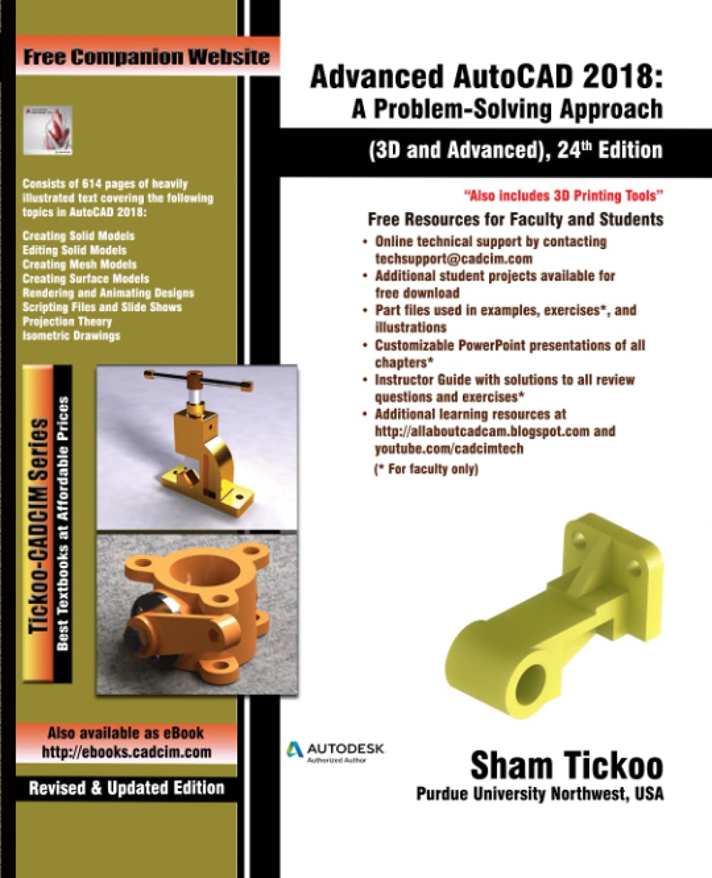 Advanced AutoCAD 2018: A Problem-Solving Approach (3D and Advanced ...