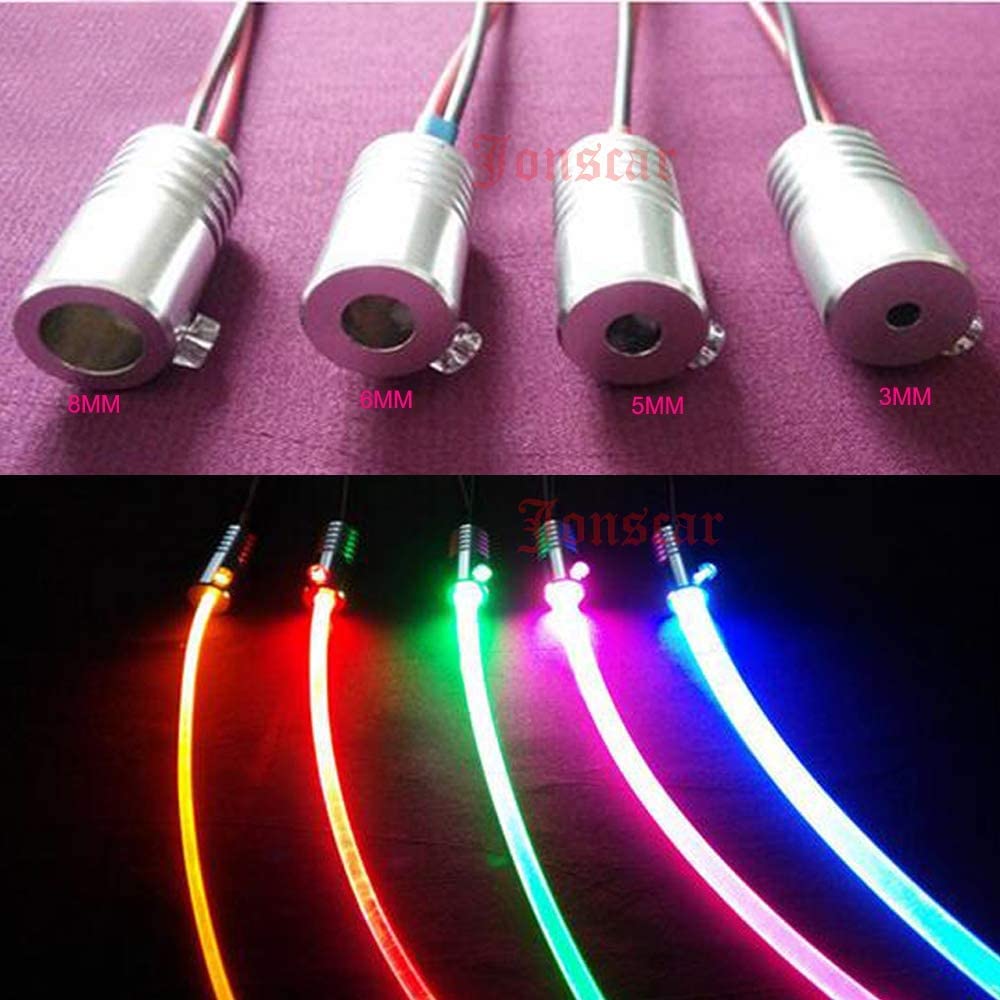Fiber Optic Lighting 5mm Neon Glow Cable – Includes Free Illuminator ...