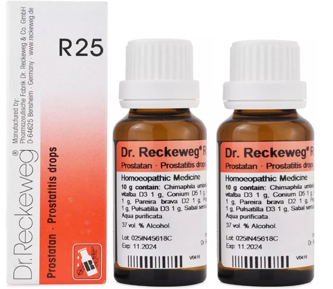 Dr. Reckeweg R25 Prostatitis Homeopathic Medicine Drop -22 ml (Pack of ...