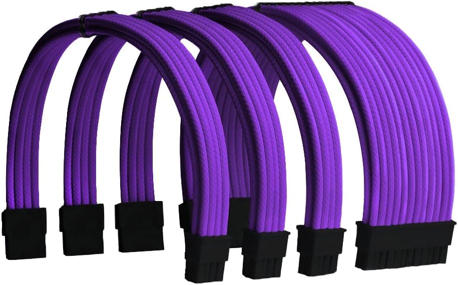 TECWARE Flex RGB, PSU Extension Cable Cover Kit, Light Up LED Strip Set ...