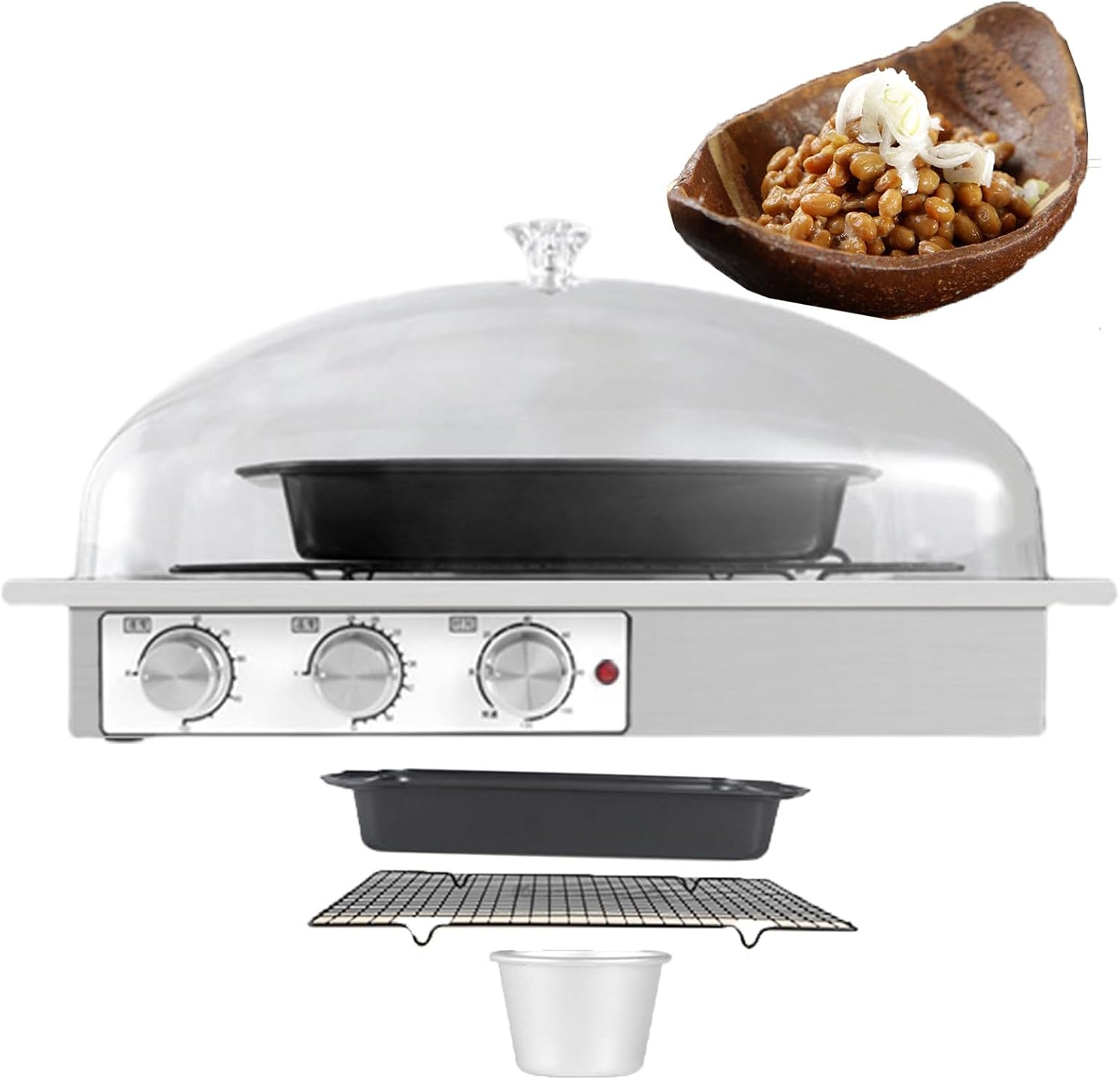 Amazon.com: TREEYX Electric Dough Proofer, Stainless Steel Bread ...