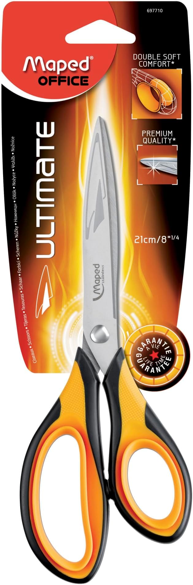 Maped Office Ultimate Asymmetrical Scissors 21cm 8 inch : Amazon.co.uk ...