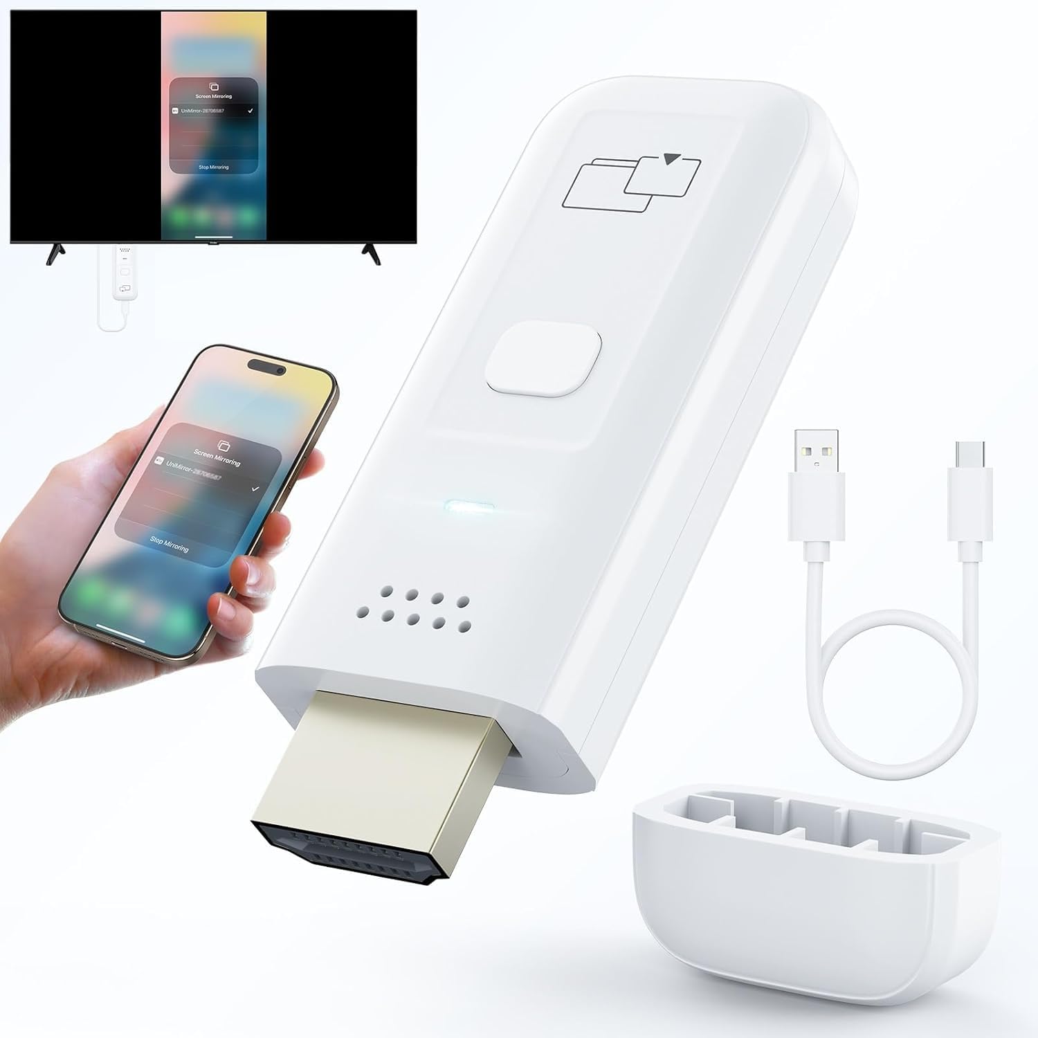 Amazon.com: 1080P Wireless HDMI Display Adapter,2.4G & 5G Wireless HDMI ...