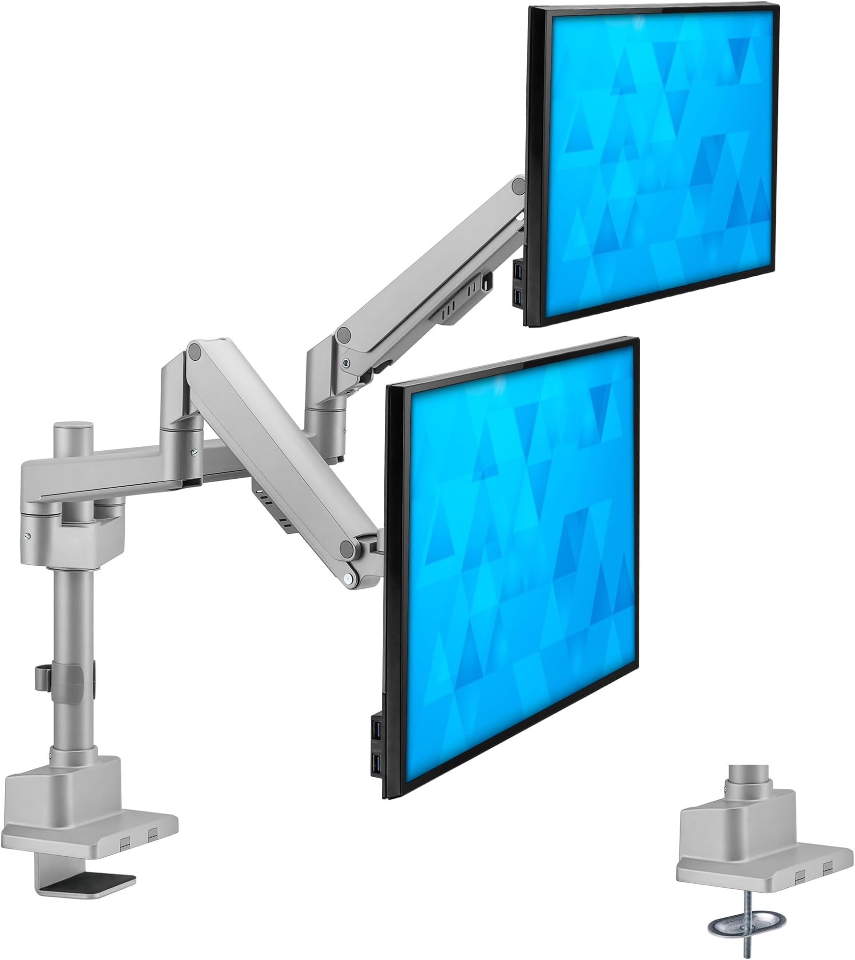 Amazon.com: Mount-It! Premium Modular Dual Monitor Desk Mount Arms ...