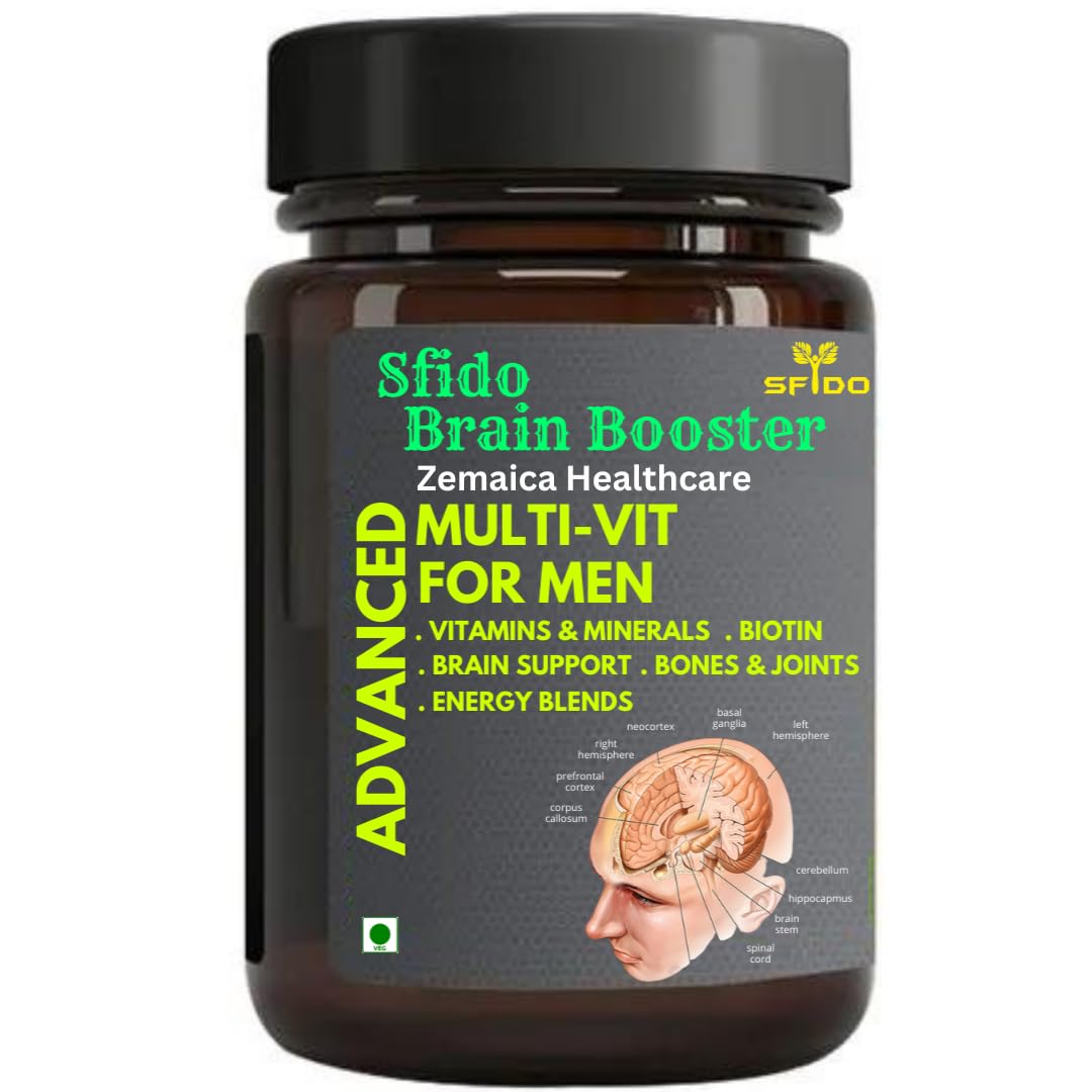 Buy Sfido Brain Booster, Study Power, Immunity Strength, Capsule, Pack ...