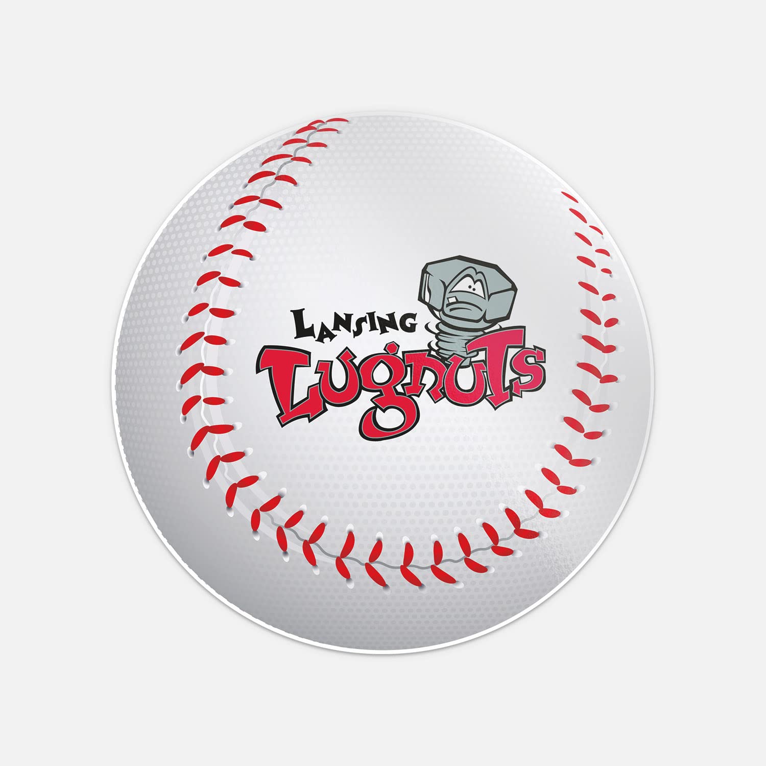 Lugnuts Baseball Logo Men's Lansing Lugnuts New Era Red 100th