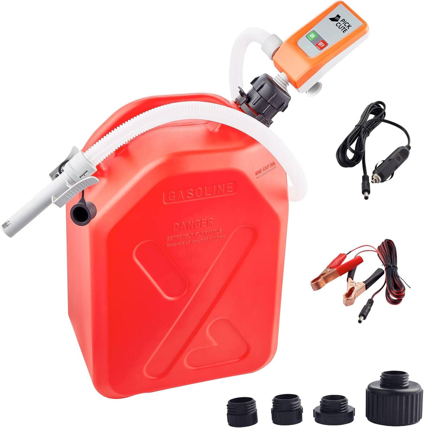 Amazon.com: Fuel Transfer Pump Battery Powered - Auto-Stop Sensor, 51 ...