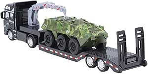 Amazon.co.jp: Military Trailer Model Simulation Flatbed Trailer Toy ...