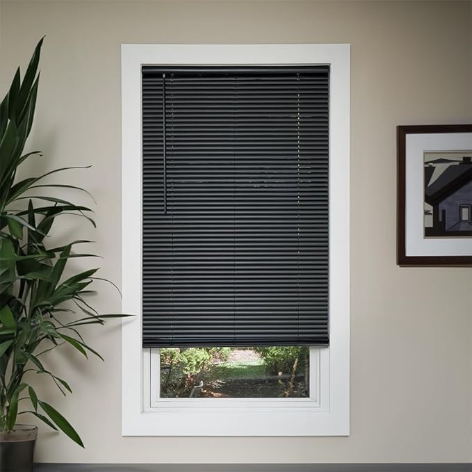 Amazon Vinyl Mini Blinds 1 Inch Cordless Room Darkening Blind For