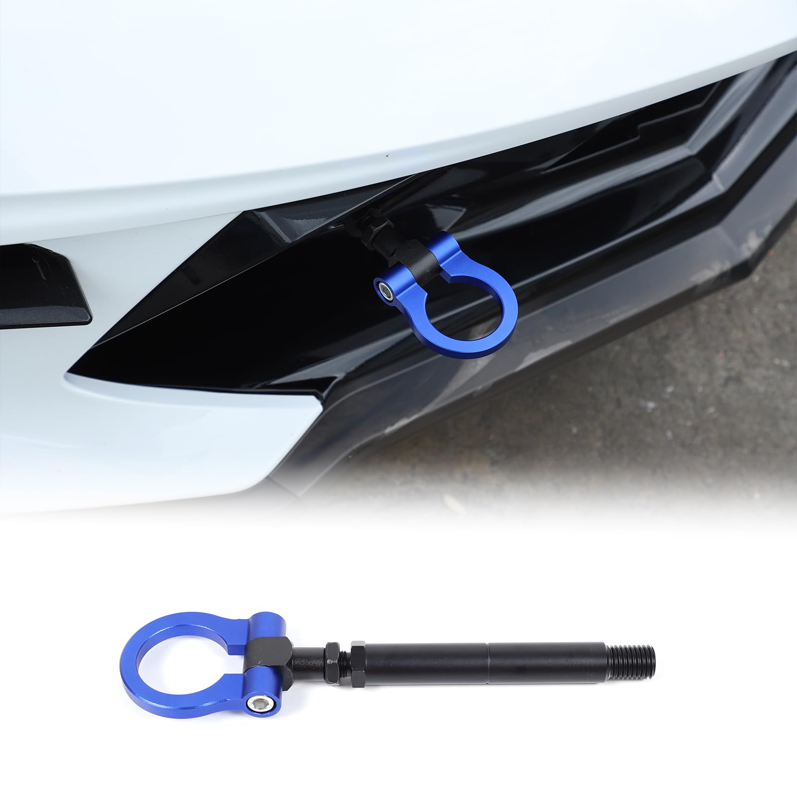 Snapklik.com : Track Racing Style Car Front Bumper Tow Hook Compatible