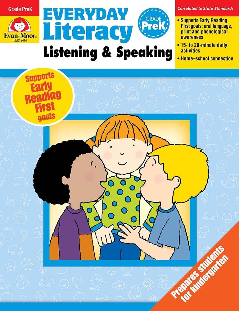 Amazon.com: Everyday Literacy: Listening & Speaking, Grade Prek Teacher ...