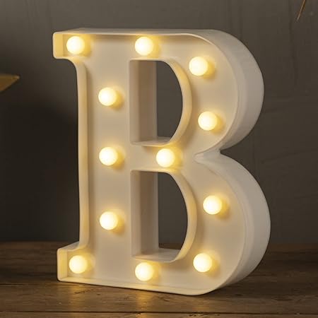 Pooqla LED Marquee Letter Lights Sign, Light Up Alphabet Letter for ...