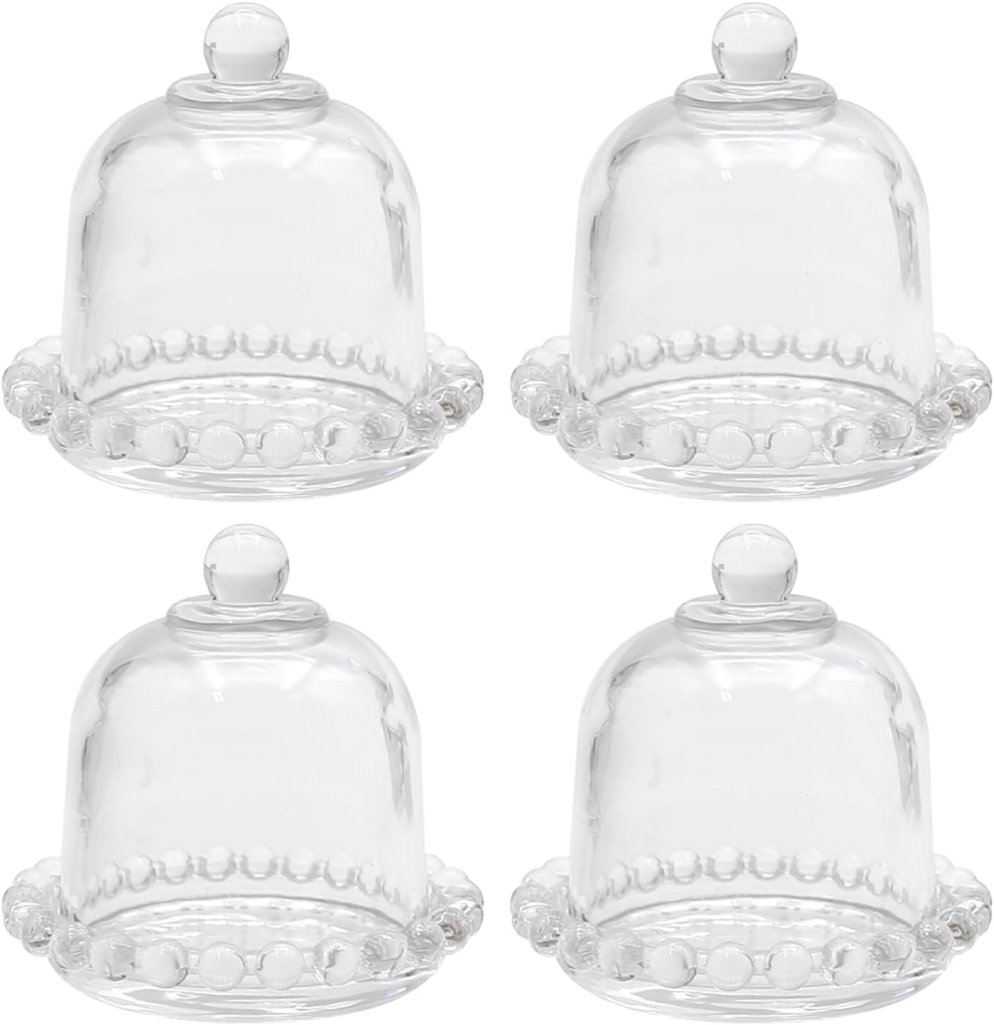 Amazon.com: MDEOOSKY 4 PCS Mini Cake Domes Cookie Display Cake Holder ...