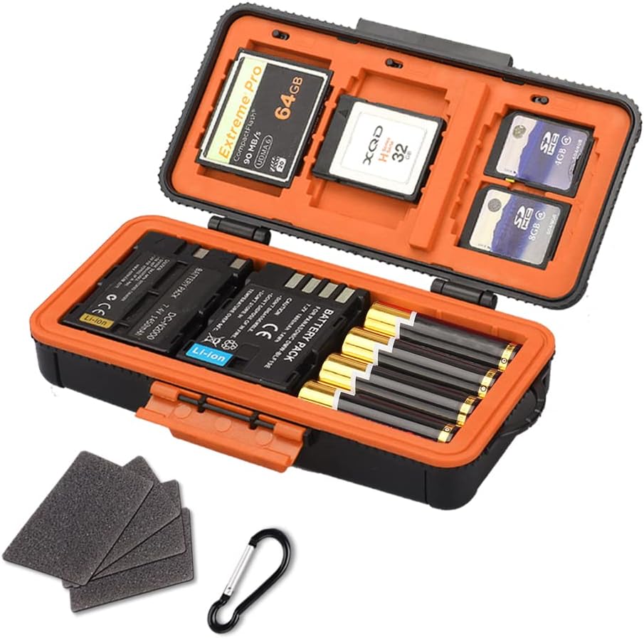 JJC Camera Battery Case Fits for Canon LP-E6 E6NH Nikon EN-EN15 EL3e ...