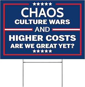 Amazon.com : Vrogadso Anti Trump Yard Signs Political Protest Anti Maga ...