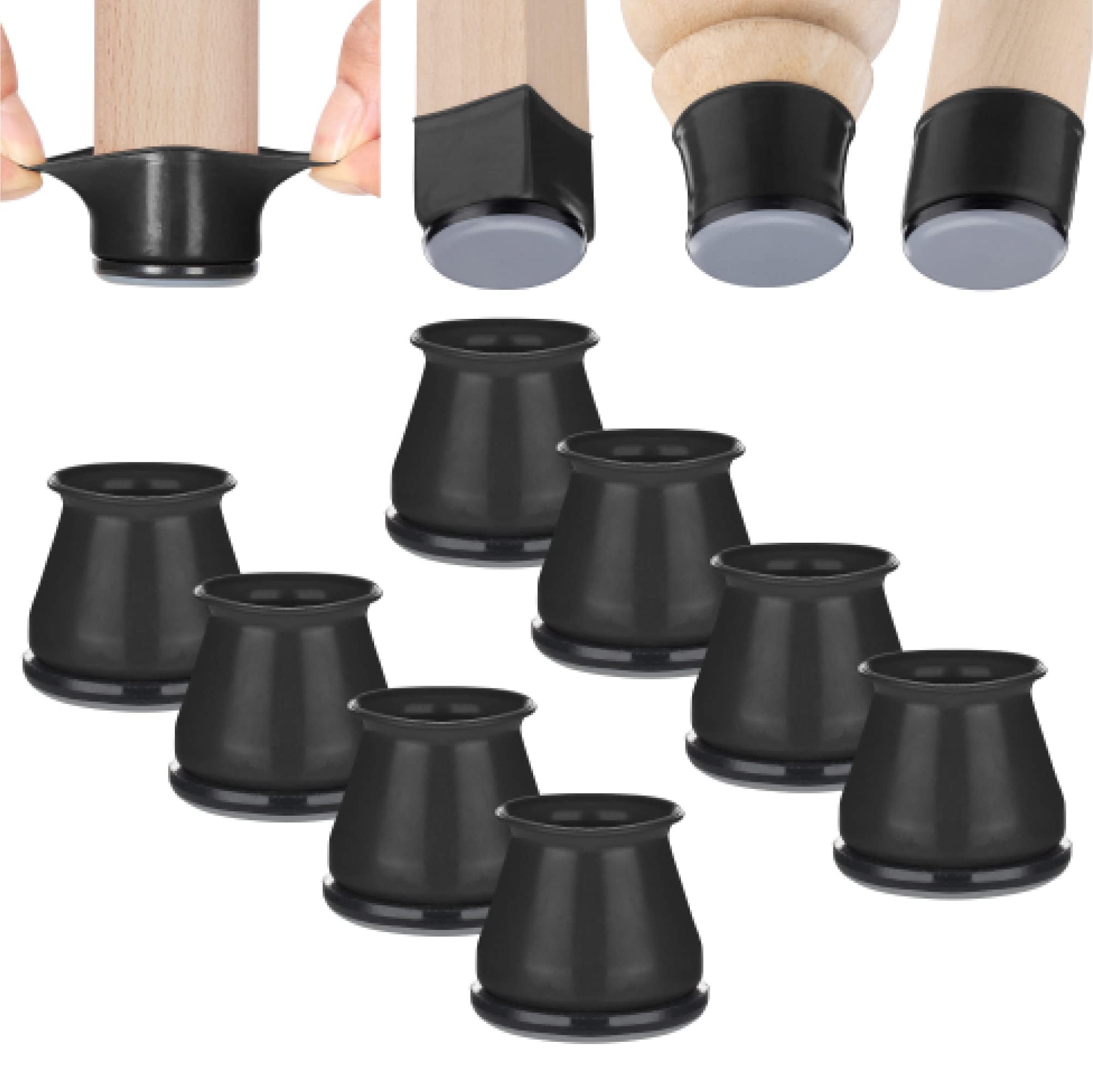Amazon.com: Aneaseit Chair Leg Sliders for Carpet - 1 1/2" x 8 pcs ...