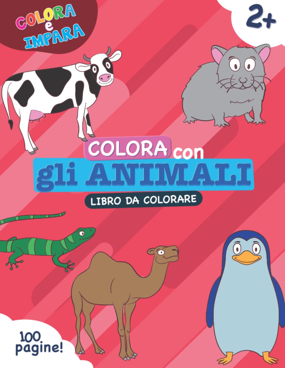Colora E Impara Colora Con Gli Animali Album Da Colorare | Desertcart ...