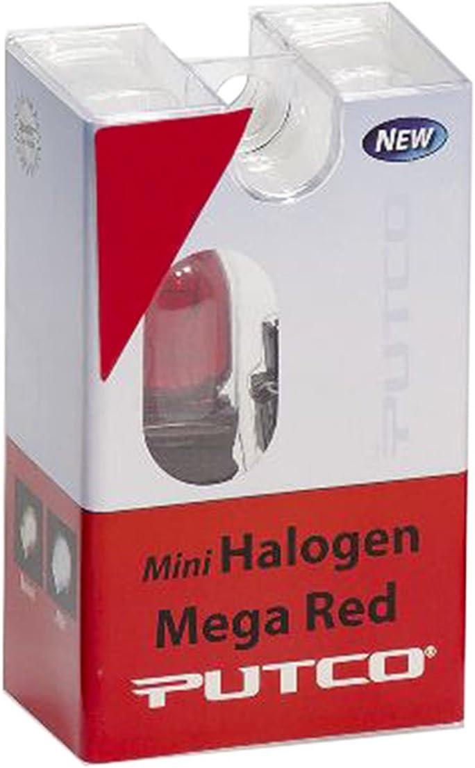 Amazon.com: Putco 217443R Mini-Halogen Bulb - Mega Red - 7443 (Pair ...