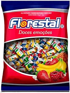 Bala Mastigável Frutas Sortidas 500g - Florestal | Amazon.com.br