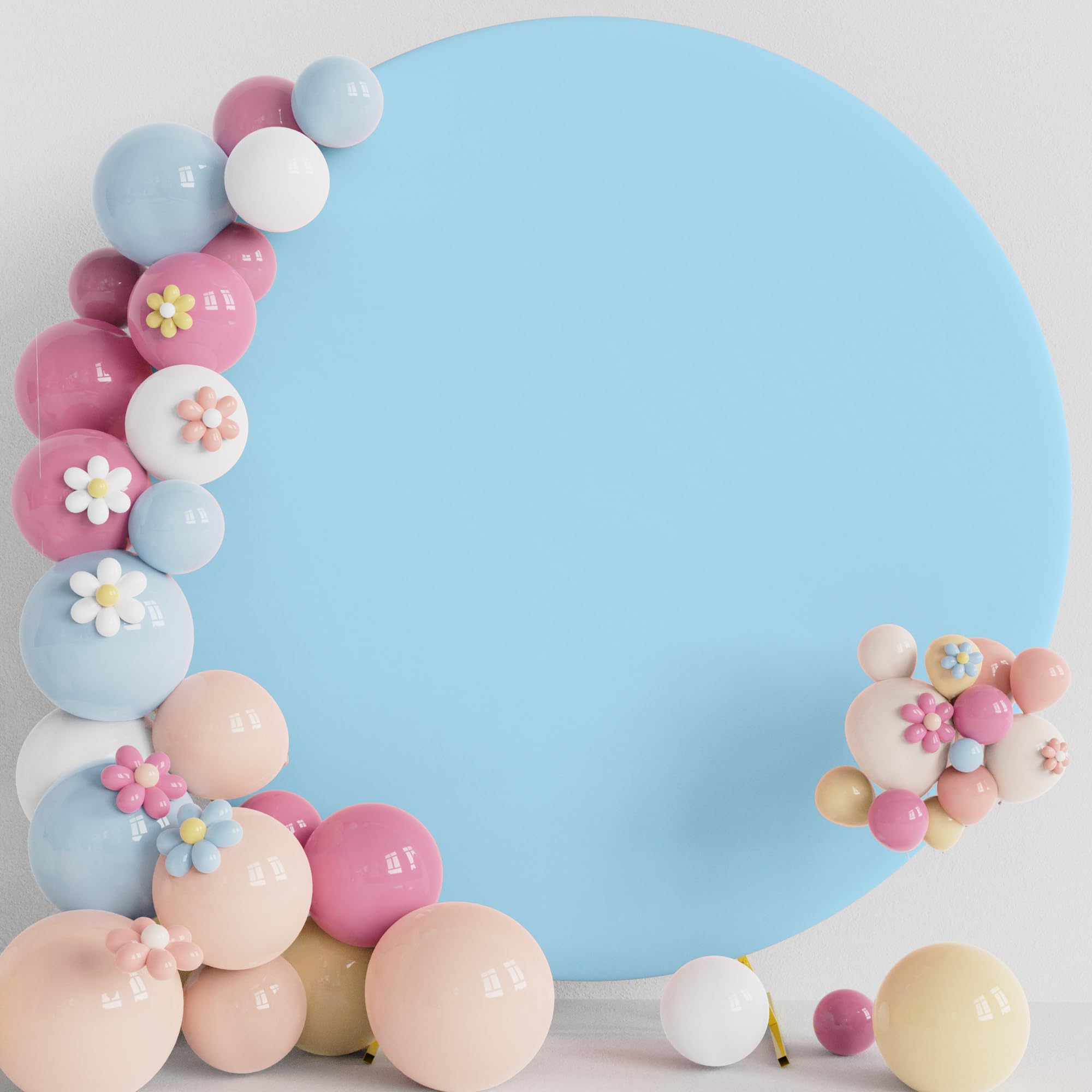 Snapklik.com : Putros 6.6FT Round Backdrop Cover