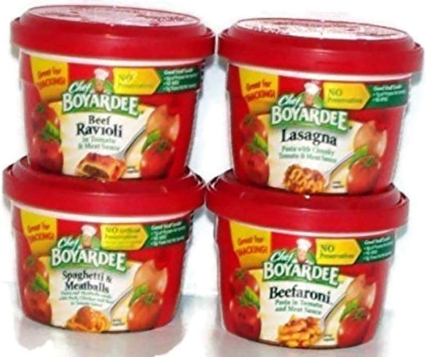 Amazon.com : Chef Boyardee Variety Pack Microwavable Bowls 4 Pack (7.5 ...