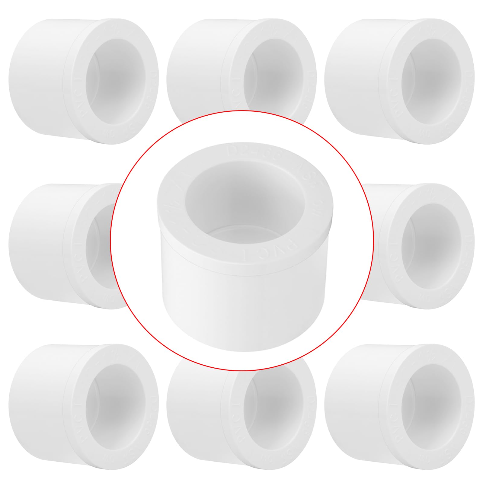 Amazon.com: 10Pack 1-1/2"x 1" PVC DWV Reducing Bush Adapter Pipe ...