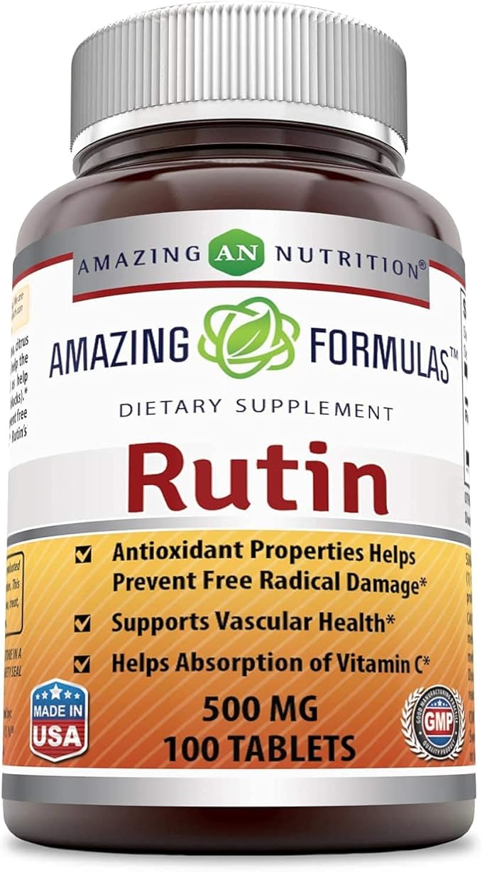 Amazon.com: Amazing Formulas Rutin - 500mg, Tablets (Non-GMO,Gluten ...