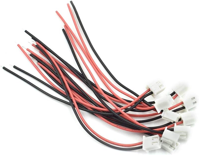 Amazon.com: Hxchen JST XH2.54-2P 2.54mm Pitch 2 Pin Female Connectors Cable Plug Header ...