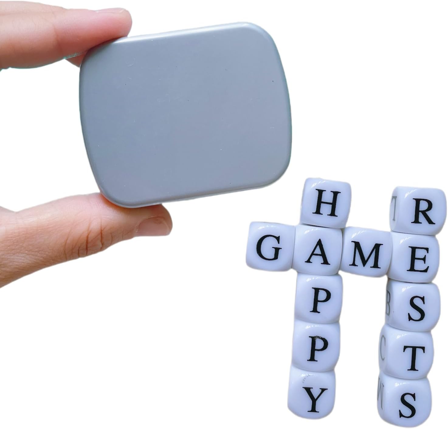 Amazon.com: Crossword Solitaire Dice Game, Puzzle Word Game with Letter ...