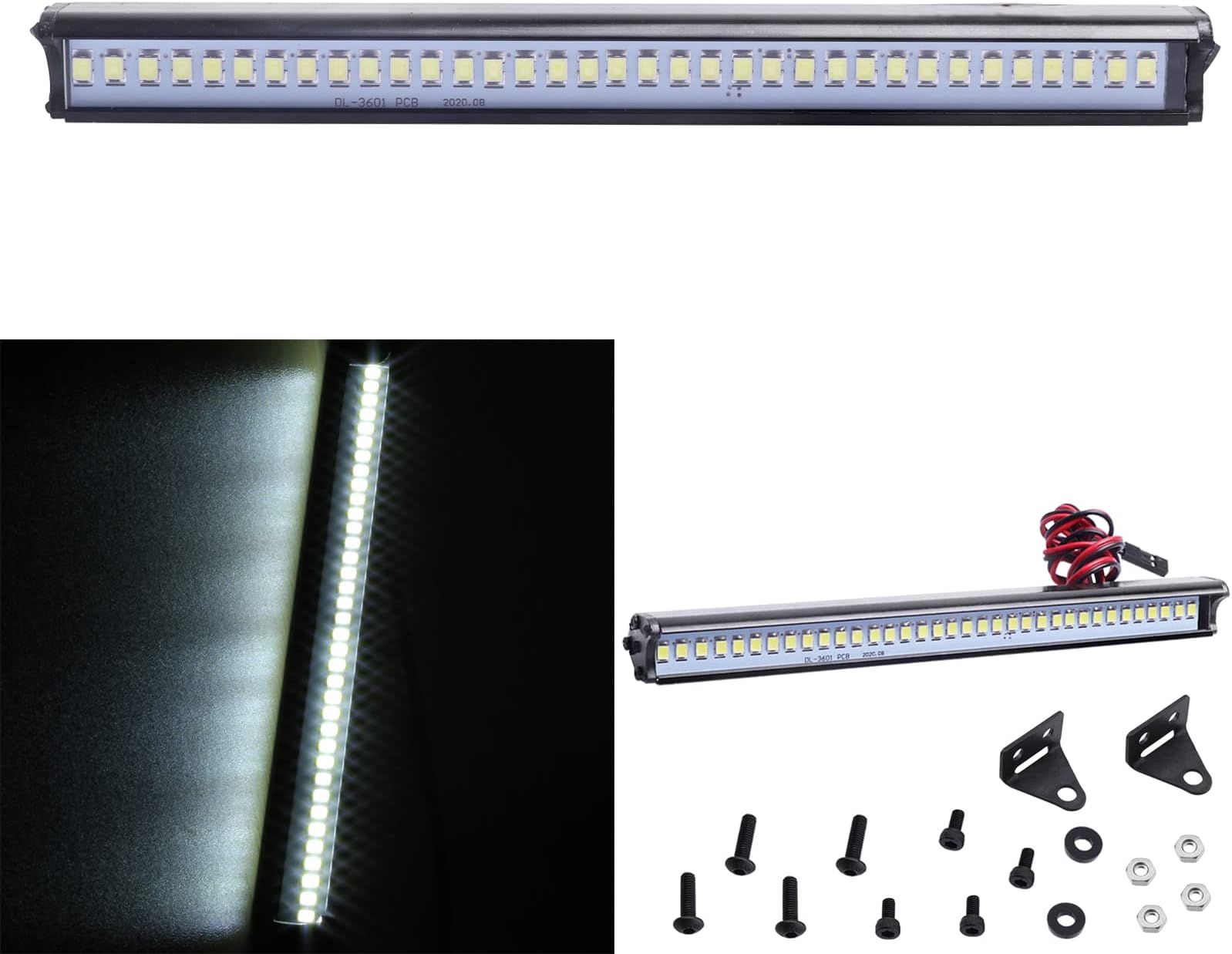 Amazon.com: ShareGoo 24 LEDs Chassis Light Aluminum RC LED Strip 6V ...