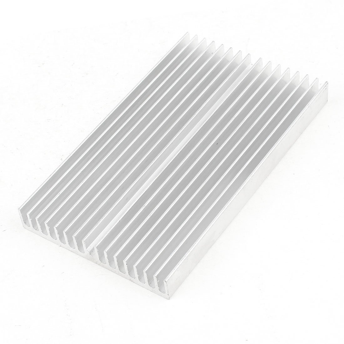 Silver Tone Aluminum Cooler Radiator Heat Sink Heatsink 100x60x10mm ...