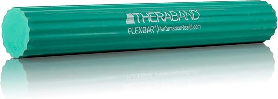 TheraBand FlexBar, Tennis Elbow Therapy Bar, Relieve Tendonitis Pain & Improve Grip Strength ...