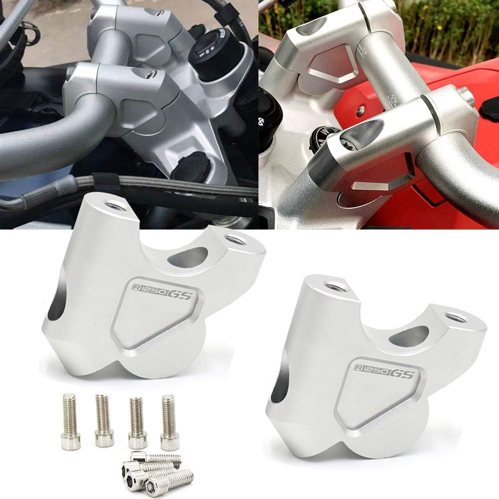 Amazon.com: Handlebar Mount Risers Clamp for BMW R1200GS R1250GS LC ...