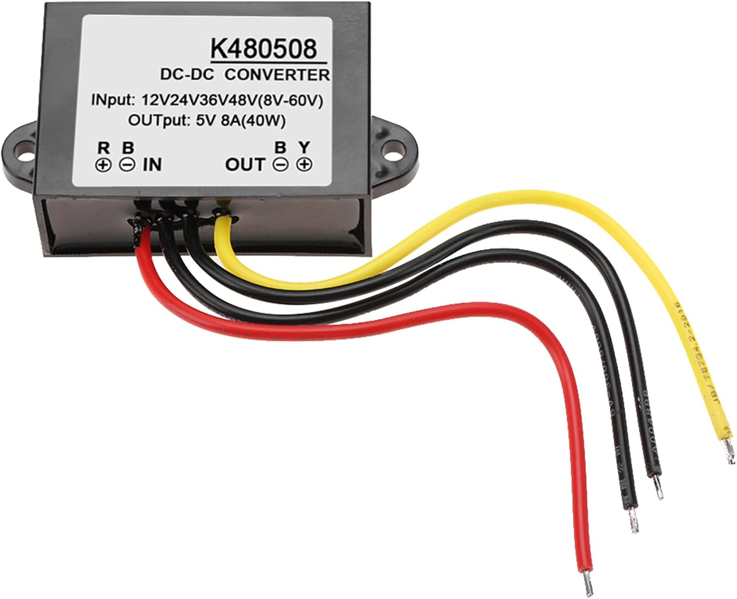 DC-DC Converter Module, 5V 8A Converter for Car LED Monitor Camera Fan ...