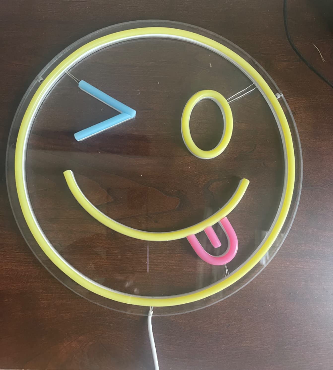 $6/mo - Finance Smiley Face Neon Sign, Smiley Neon Sign for Wall Decor ...