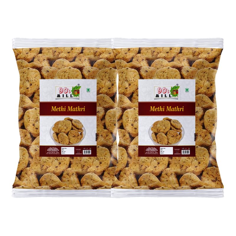 90's MILL Methi Mathi Purani Delhi Methi Mathri Made with Groundnut Oil ...